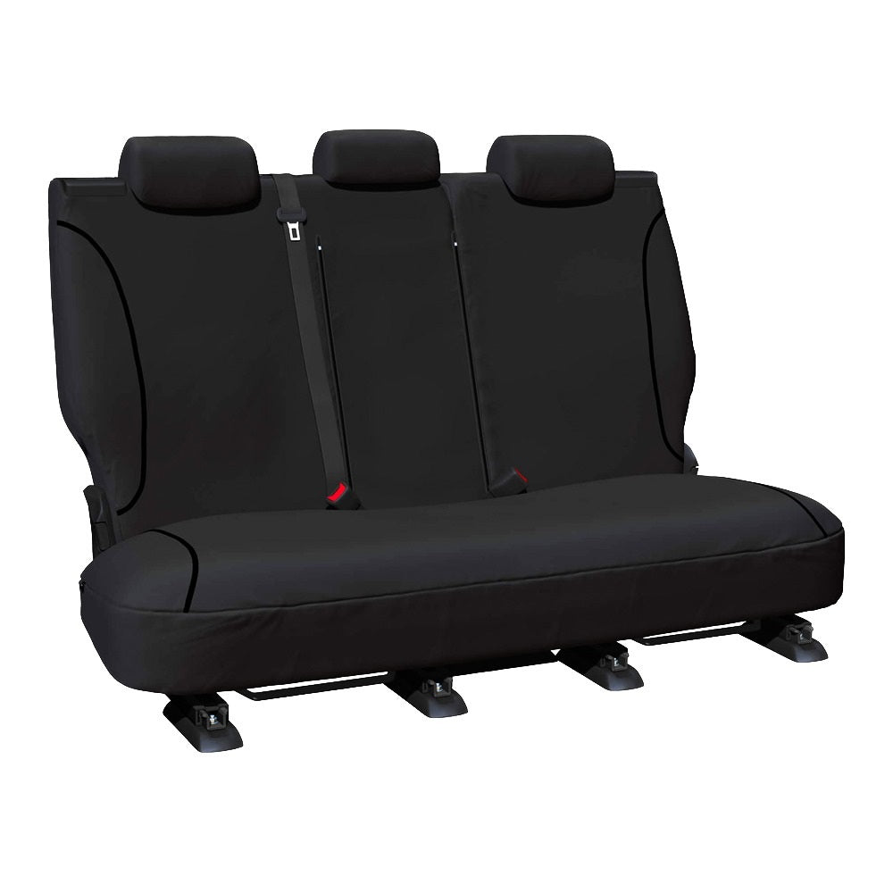 TUFF HD TRADE Canvas Seat Covers Rear For Mitsubishi Triton MR Dual Ca ...